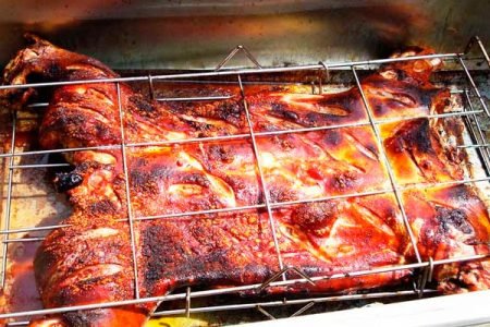 CHANCHO ASADO EN CAJA CHINA - Recetas de Cocina Peruana
